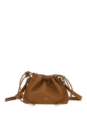 A.p.c. Ninon Mini Bag With Engraved Logo - Brown