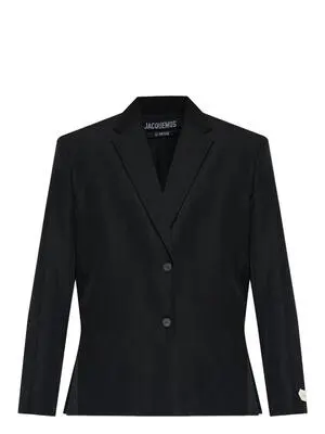 Jacquemus Single-breasted Blazer With Button Detail - Black