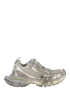 Balenciaga Balenciaga '3XL' Tech Fabric Sneakers With Logo Detail Silver