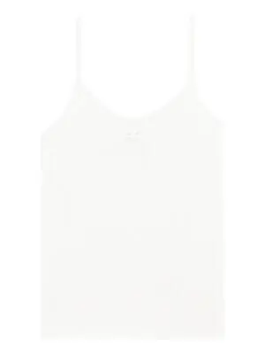 COURREGES COURREGES Ribbed Knitted Tank Top