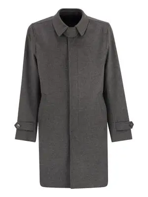 Herno Wool And Cashmere Coat - Gray