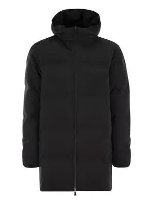 Herno Long Hooded Down Jacket - Black