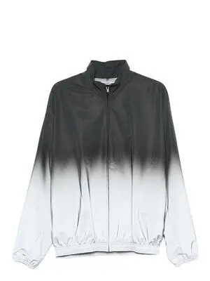 Alexander Wang Bomber Jacket With Zip Fastening And Stand Collar - Silver