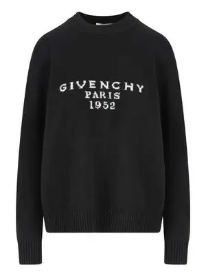 Givenchy Paris 1952 Pullover In Wool And Cashmere - Black