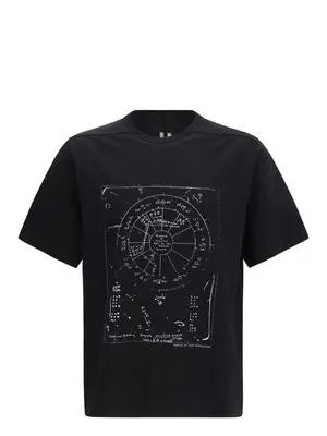 Rick Owens Brad T-shirt In Cotton Jersey - Black