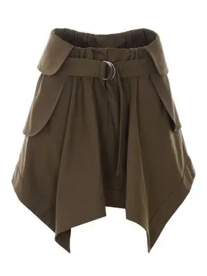 Loewe Belted Cargo Mini Skirt - Green