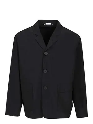 Thom Browne Sports Jacket With Logo Print - Blue