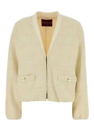 Gucci Tweed Jacket - Cream