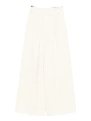 FORTE_FORTE Wide Leg Elasticated Waist Trousers - Multicolor