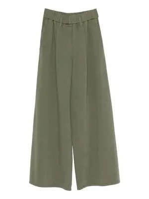 FORTE_FORTE Wide Leg Elasticated Waist Trousers - Multicolor