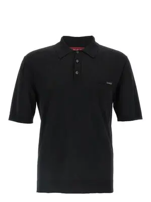 Gucci Intarsio Polo Shirt - Black