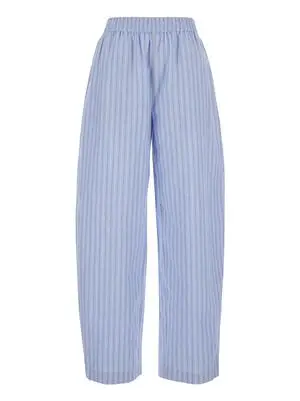 ROTATE BY BIRGER CHRISTENSEN Cotton Poplin Striped Pants - Multicolor