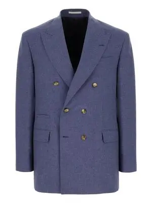 Brunello Cucinelli BRUNELLO CUCINELLI Double-Breasted Blazer Multicolor