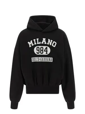 Dolce & Gabbana Flocked Print Hoodie - Multicolor