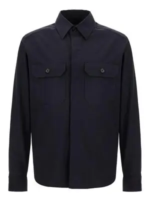 Zegna Long Sleeve Shirt Jacket - Multicolor