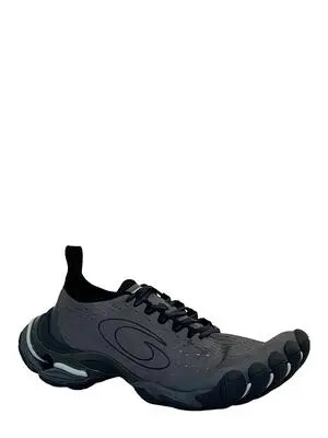Balenciaga Grey Polyester Rubber Sole Sneakers - Gray