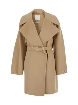 Sportmax Coat With Belt - Multicolor