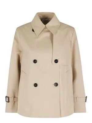 MAX MARA Weekend Max Mara Double Breasted Button Detailed Coat