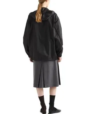 Prada Oversized Hooded Jacket - Black