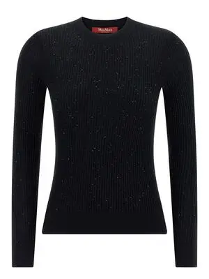 MAX MARA MAX MARA STUDIO Marabu Wool And Silk Blend Sweater With Micro Sequins