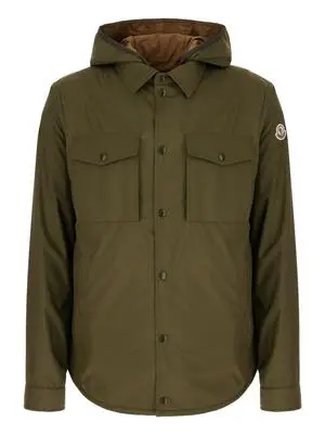 Moncler Hooded Jacket With Button Detailing - Multicolor
