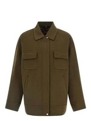 Max Mara Wool And Silk Blend Jacket - Brown