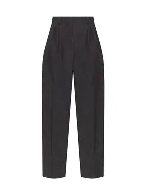 Givenchy Pleated Wool Trousers - Gray
