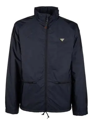 Prada Zip-up Jacket With Stand Collar - Multicolor