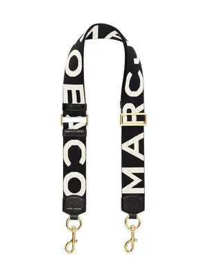 Marc Jacobs The Logo Webbing Strap By - Black