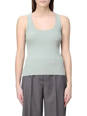 Max Mara Ribbed Knit Tank Top - Green