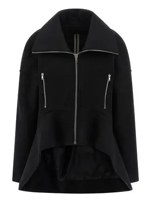 RICK OWENS RICK OWENS Draculimo Virgin Wool Cloth Coat