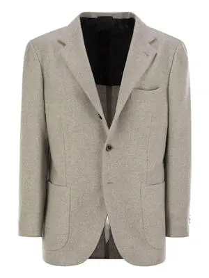 Kiton Single-breasted Cashmere Jacket - Multicolor