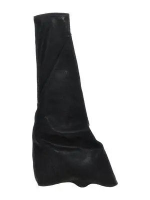 RICK OWENS DRKSHDW Fetish Boots In Overdyed Stretch Foil