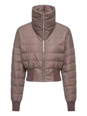 Moncler Cropped Puffer Jacket - Brown