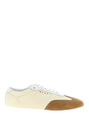 Marni Softy Soccer Sneakers With Suede Cap Toe - Multicolor