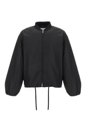JIL SANDER Synthetic Fabric Blouson With Goose Down Padding - Black
