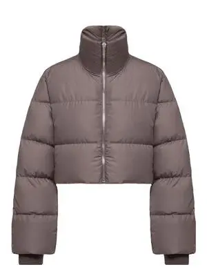 Moncler Cropped Puffer Jacket - Brown