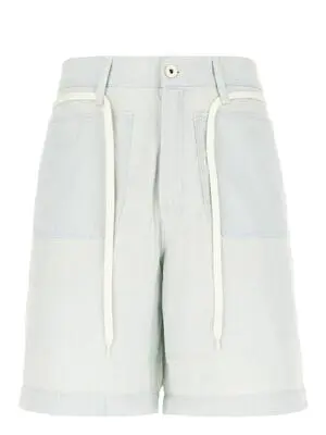 Kenzo Drawstring Waist Denim Shorts - Multicolor