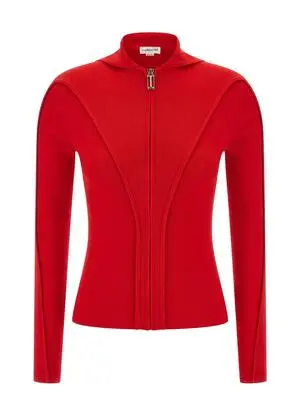 VICTORIA BECKHAM VICTORIA BECKHAM Hooded Zip-Up Cardigan