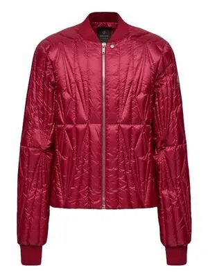 Moncler Quilted Bomber Jacket - Red