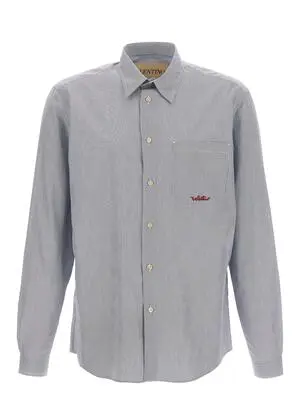 Valentino Garavani Striped Shirt - Blue