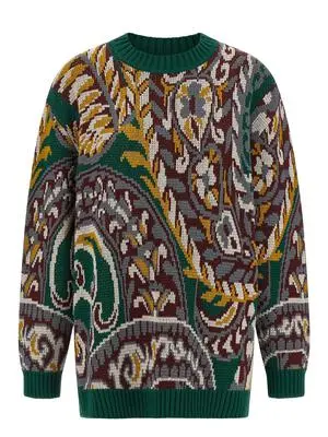 ETRO Etro Jacquard Patterned Wool Sweater