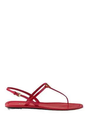 Prada PRADA Red Patent Leather Sandals Red