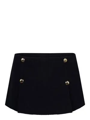 Miu Miu Tweed Miniskirt - Blue