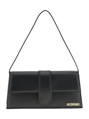 Jacquemus Le Bambino Long Leather Shoulder Bag - Black