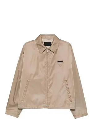 Prada Lightweight Zip-up Jacket - Cream