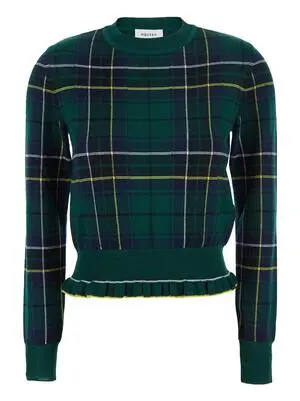 ALEXANDER MCQUEEN Alexander McQueen Wool Tartan Crew Neck Sweater