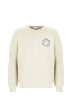 Stone Island Crewneck Sweatshirt With Graphic Logo - Multicolor