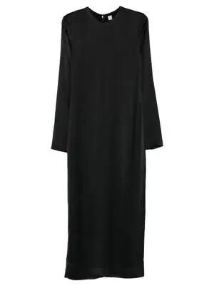 TOTEME TOTEME Satin Long Sleeve Dress Multicolor