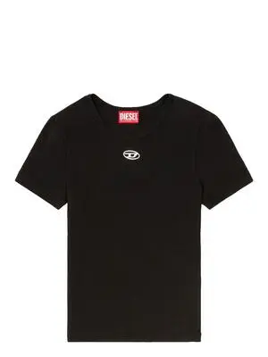 DIESEL® Logo Ribbed T-shirt - Multicolor